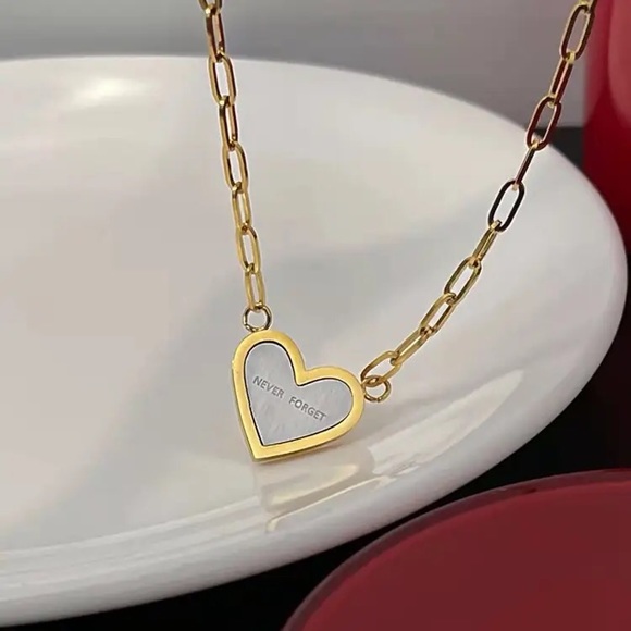 Jewelry | High Quality Never Forget Heart Pendant Necklace | Poshmark